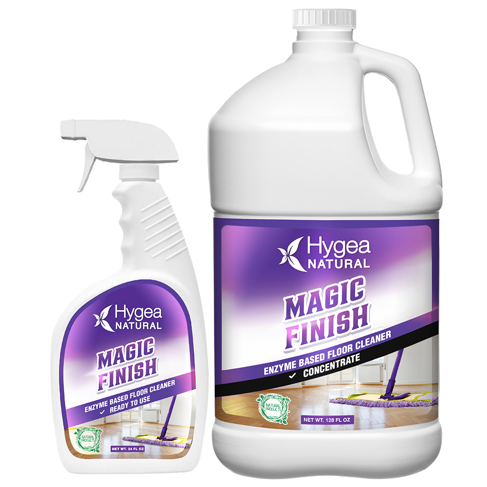 Magic Finish Enzyme Based No Rinse Floor Cleaner - Concentrated Kit (2 ...