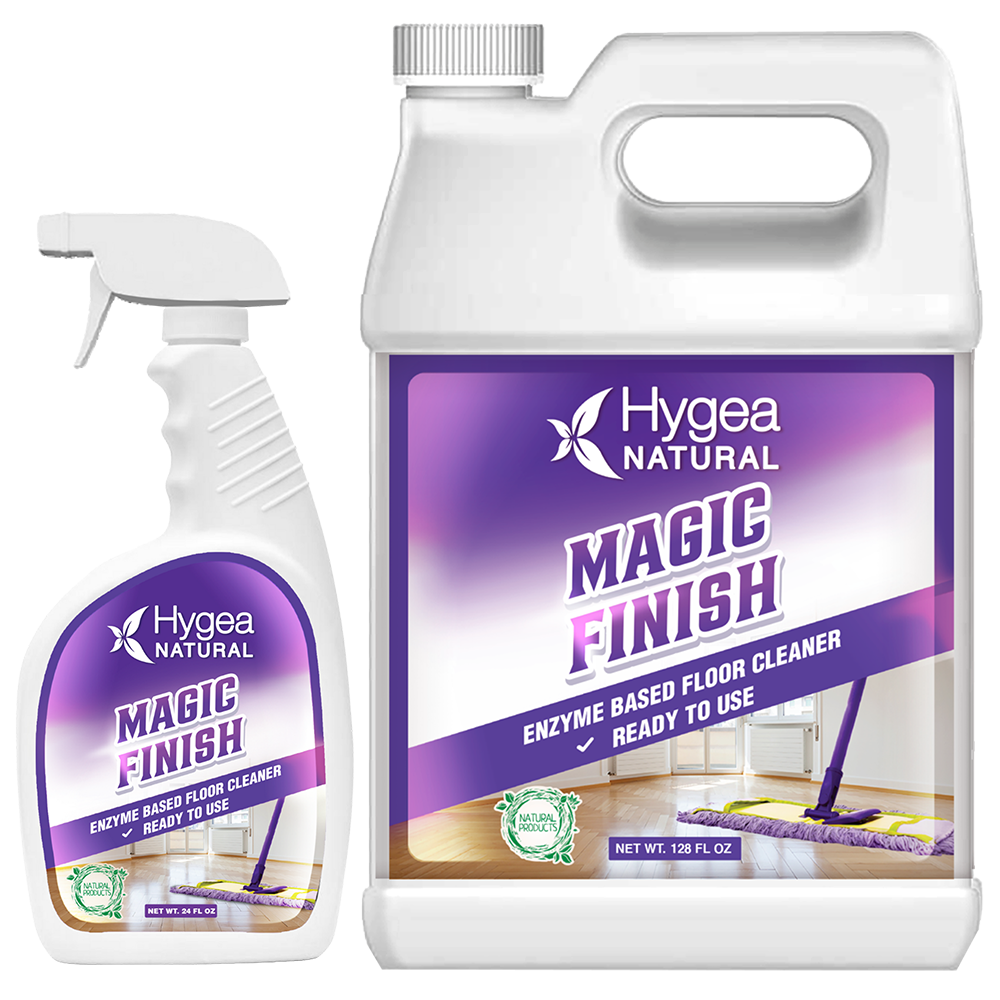 Magic Finish Enzyme Based No Rinse Floor Cleaner -Ready to use Kit (24 ...