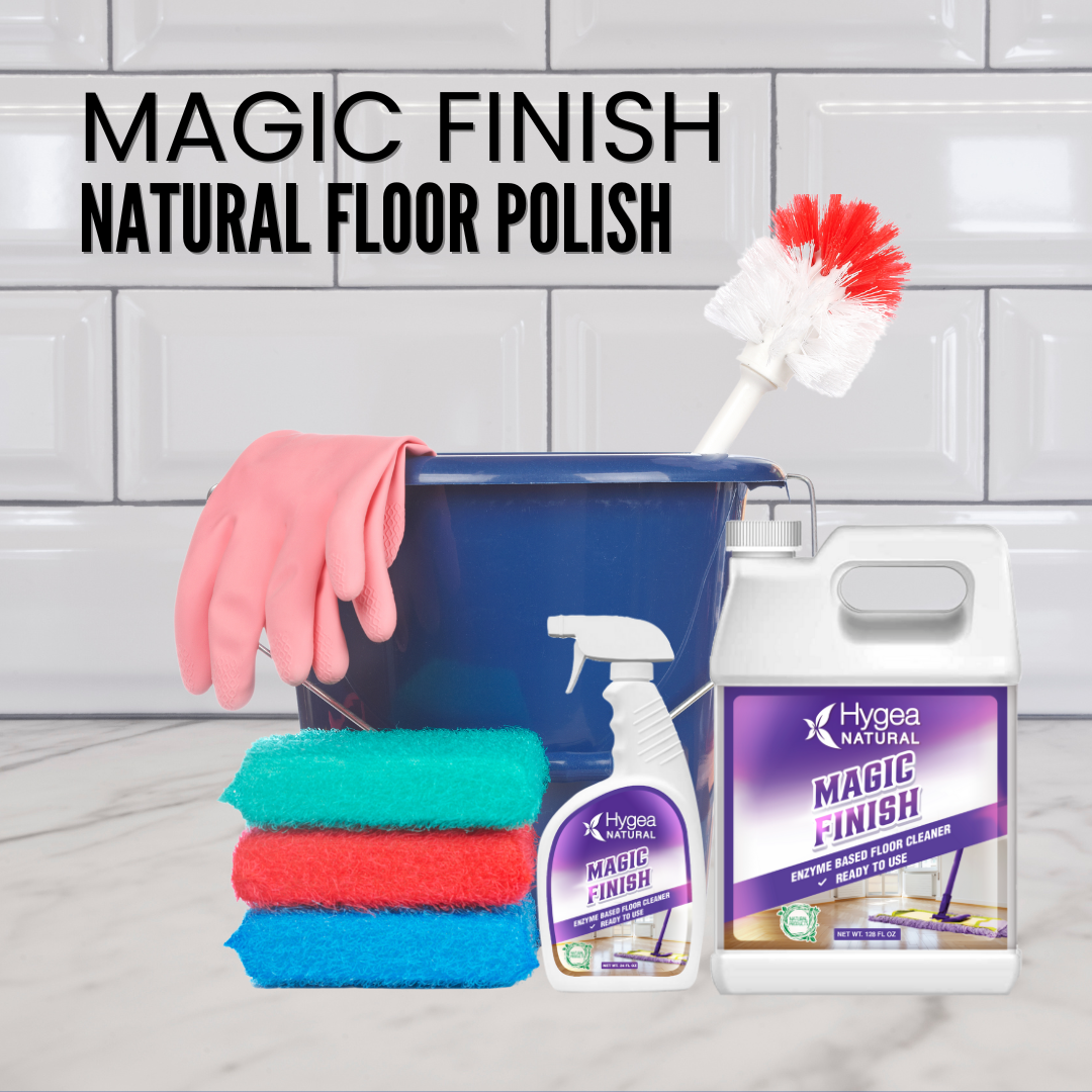 Magic Finish Enzyme Based No Rinse Floor Cleaner - Concentrated Kit (2 ...