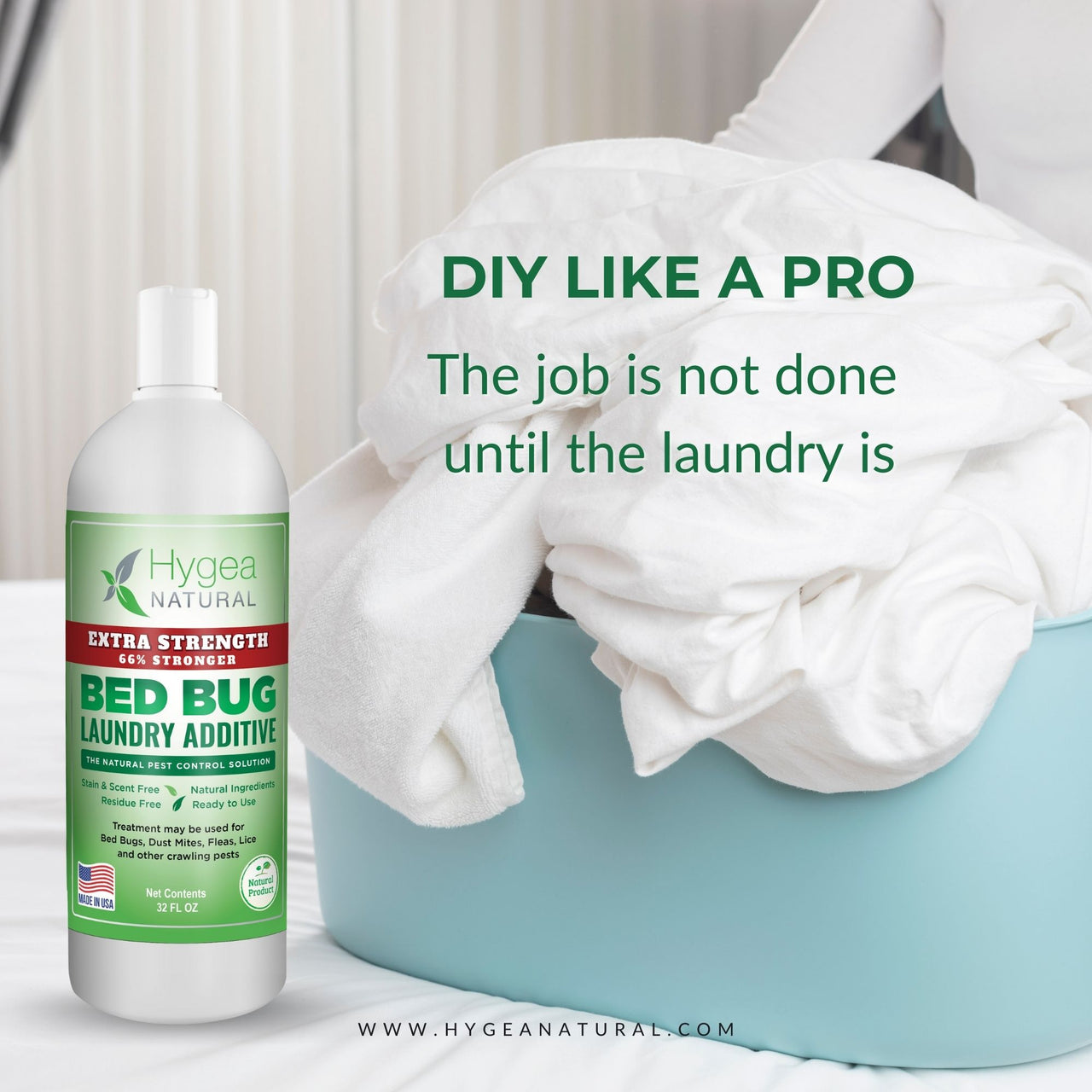 Extra Strength Bed Bug & Lice Laundry Additive 32oz