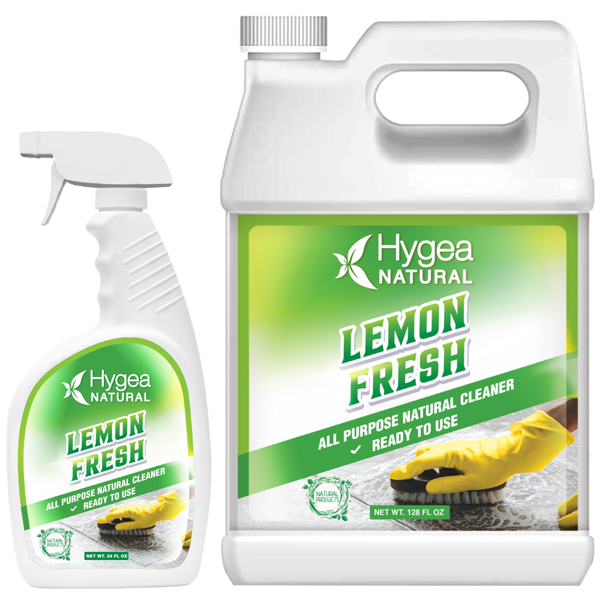 Lemon Fresh Multi-Surface & Floor Cleaning Spray Ready to Use Kit